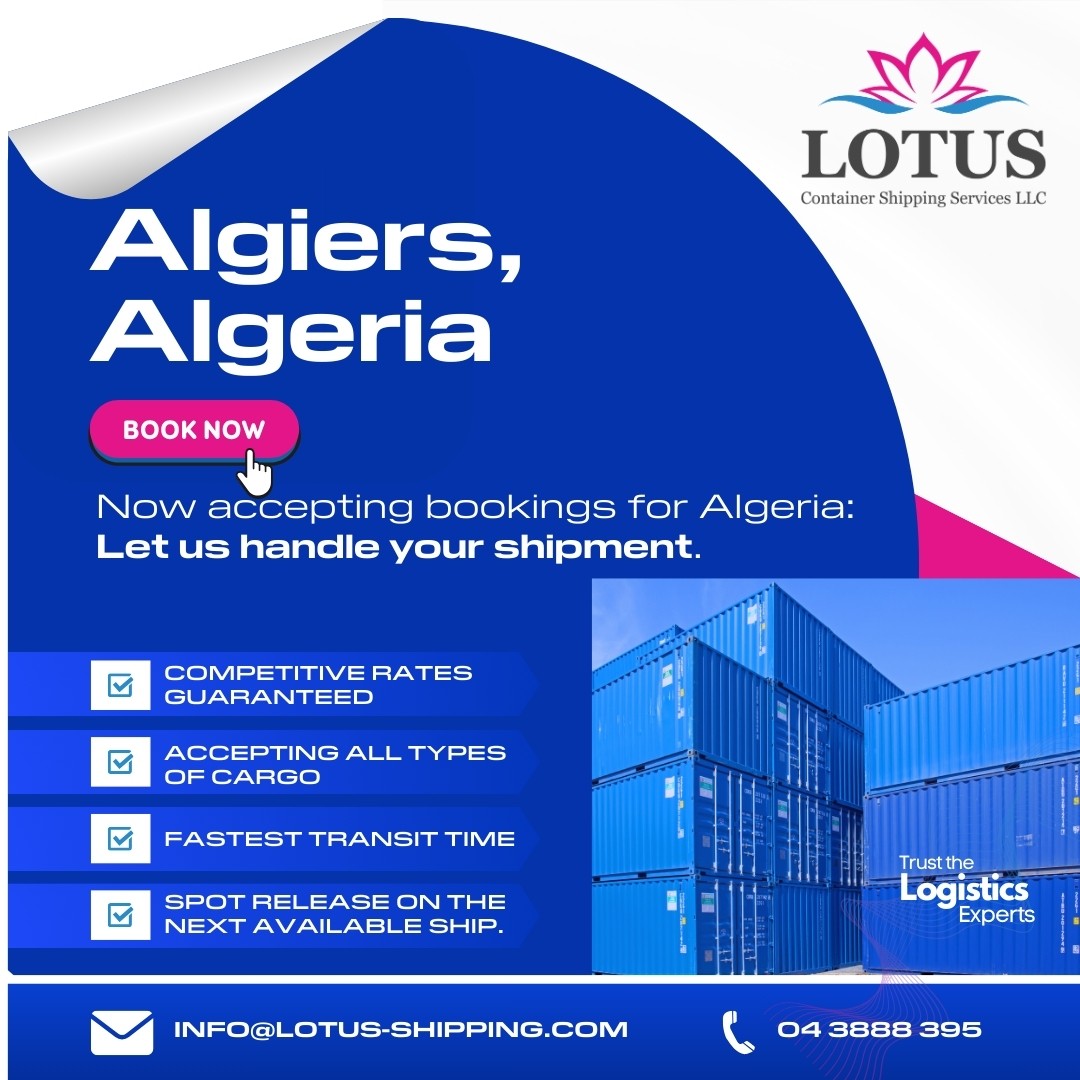 Seamless Shipping to Algiers, Algeria – Now Open for Bookings! - Lotus Container Shipping ...
